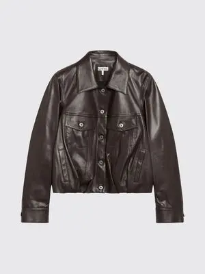 Loewe Lambskin Leather Shirt Jacket