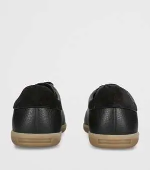 Zegna Grained Leather 232 Sneakers - Black