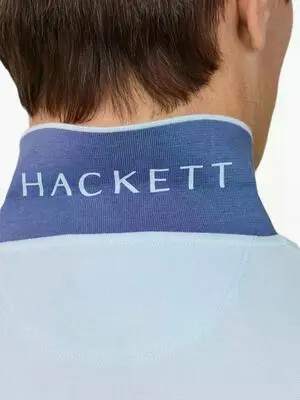 HACKETT Logo-embroidered Cotton-pique Polo Shirt