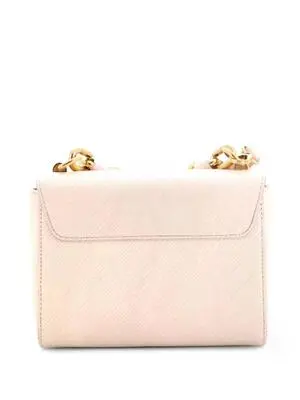 LOUIS VUITTON Epi Leather Mm Shoulder Bag With Chunky Chain - Neutrals