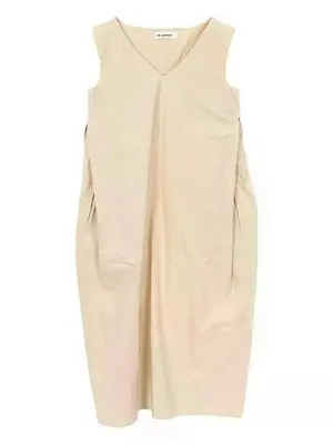 JIL SANDER Sleeveless V-neck Dress