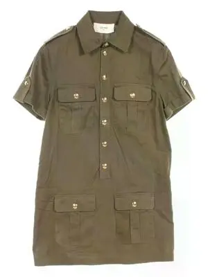 Celine Pocketed Shirt Dress