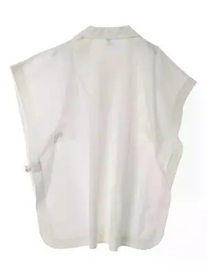 Hermès Chaîne D'ancre Embellished Cotton Shirt - White