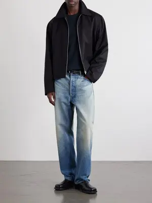 LES TIEN Waffle-knit Cotton-blend Thermal T-shirt
