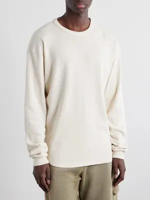LES TIEN Thermal Baseball Cotton-jersey Hem Tee