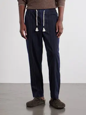 Orlebar Brown Straight-leg Striped Cotton Trousers