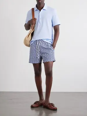 Orlebar Brown Bruno Cotton-piqué Polo Shirt - Blue