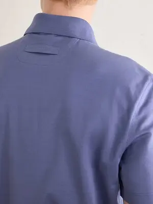 Zegna Knitted Cotton-piqué Polo Shirt