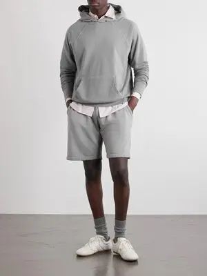 LES TIEN French Terry-cotton Raglan Hoodie