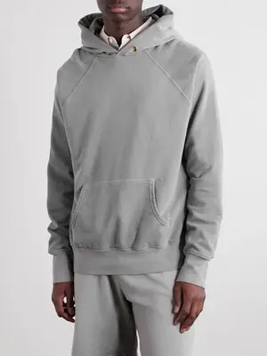 LES TIEN French Terry-cotton Raglan Hoodie