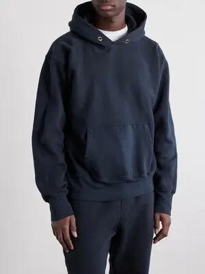 LES TIEN Heavyweight Structured-fleece Cotton-jersey Hoodie
