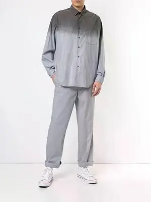 PORTS V Gradient Pinstripe Shirt