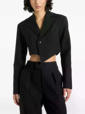 Manière De Voir Dina In Asymmetric Cropped Blazer
