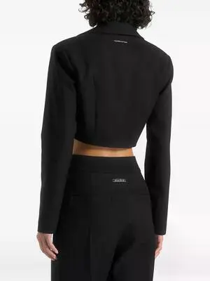 Manière De Voir Dina In Asymmetric Cropped Blazer