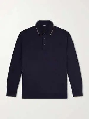 Kiton Merino Wool Polo Shirt