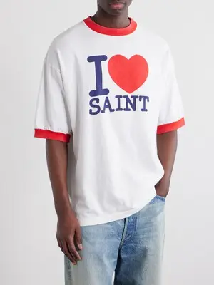 SAINT MXXXXXX I Love Saint Cotton-jersey T-shirt