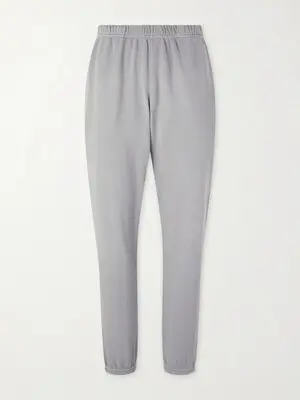 LES TIEN Tapered Cotton-jersey Drawstring Sweatpants