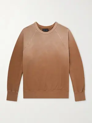 LES TIEN Cotton Jersey Raglan Sweatshirt