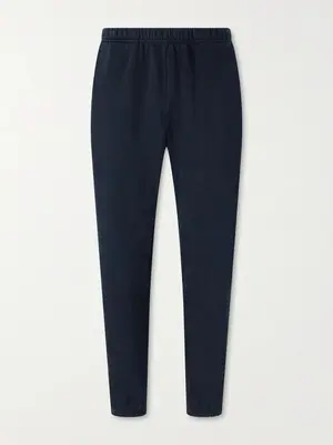LES TIEN Heavyweight Structured-fleece Cotton-jersey Sweatpants - Black