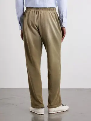 LES TIEN Straight-leg French Terry-cotton Sweatpants