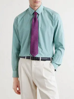 Charvet Striped Cotton-poplin Shirt