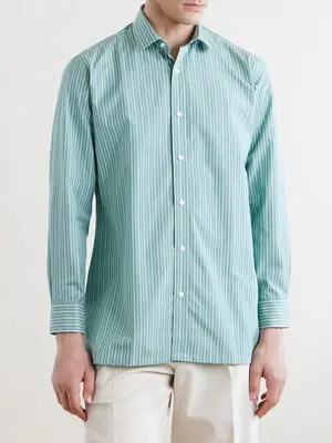 Charvet Striped Cotton-poplin Shirt