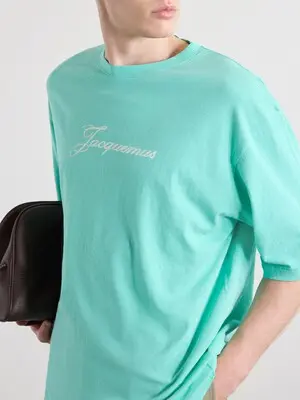 Jacquemus Logo-print Cotton And Hemp-blend T-shirt