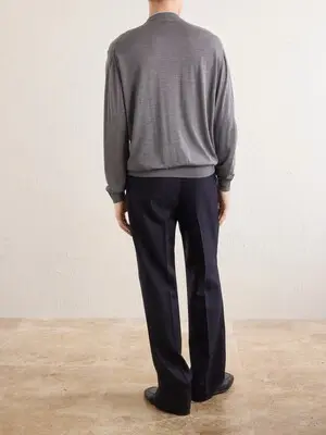 Kiton Merino Wool Crewneck Sweater