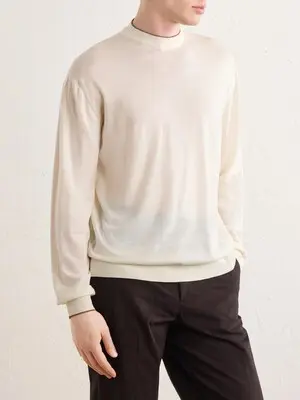 Kiton Merino Wool Crewneck Sweater