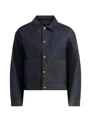 Manière De Voir Indigo Boxy-fit Denim Jacket - Blue