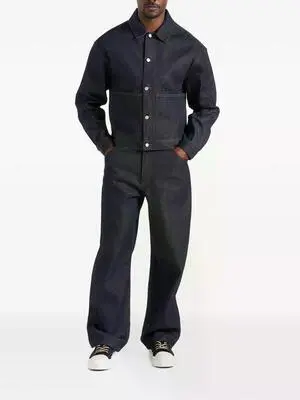Manière De Voir Indigo Boxy-fit Denim Jacket - Blue