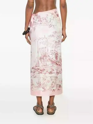 FERRAGAMO Voyage-print Silk Pareo