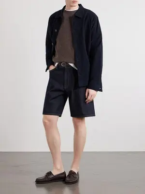 Nn07 Otis Straight-leg Organic Denim Shorts