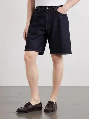 Nn07 Otis Straight-leg Organic Denim Shorts