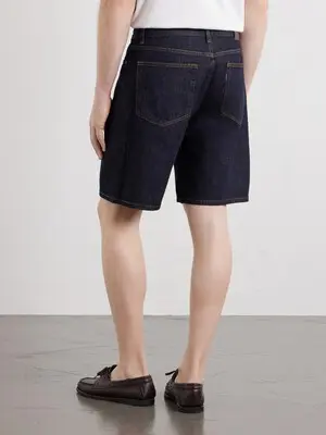 Nn07 Otis Straight-leg Organic Denim Shorts