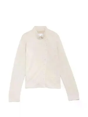 AGNES B. Long Sleeve Mock Neck Top - Neutrals