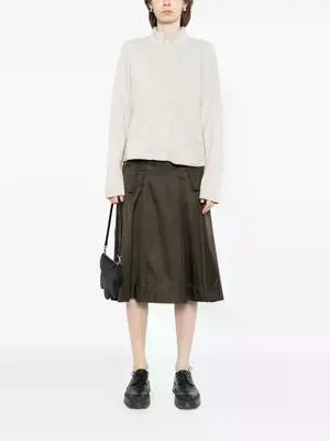 AGNES B. Long Sleeve Mock Neck Top