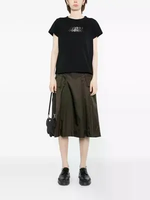 AGNES B. Logo Print Cotton T-shirt