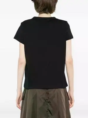 AGNES B. Logo Print Cotton T-shirt
