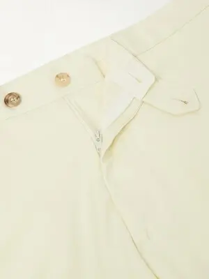 DE PETRILLO Tapered Cotton-twill Suit Trousers