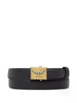 Zadig&Voltaire Logo-plaque Belt - Black