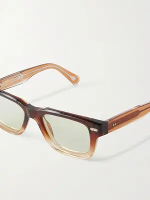 Brunello Cucinelli Dégradé Acetate Square Frame Sunglasses