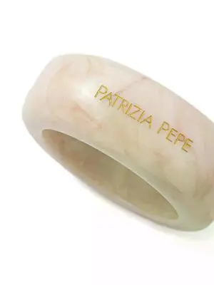 Patrizia Pepe Marble-effect Logo Bracelet