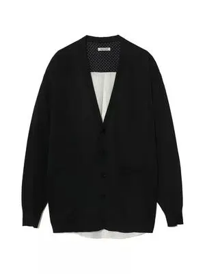 Undercover Panelled Polka-dot Cardigan - Black