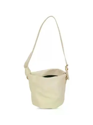 ROTATE BY BIRGER CHRISTENSEN Gathered Clutch Bag With Knot Detail - Neutrals