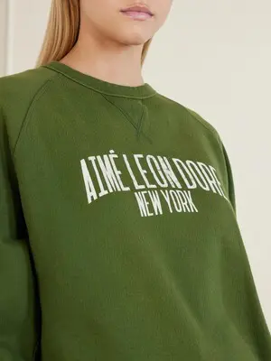 Aimé Leon Dore Logo-print Cotton-blend Jersey Sweatshirt