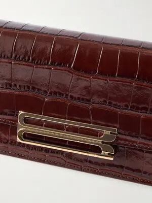 Victoria Beckham Dorian East-west Clutch - Brown