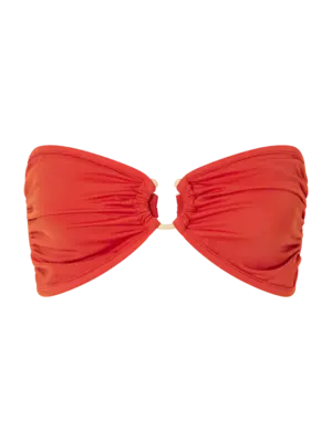 Johanna Ortiz Seawaters Embellished Bikini Top - Orange