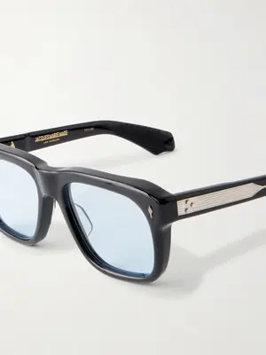 JACQUES MARIE MAGE Yves D-frame Acetate Sunglasses