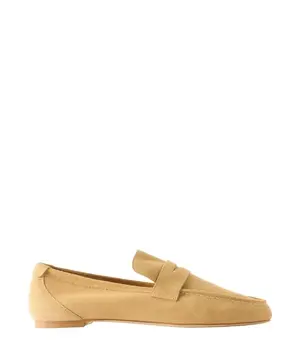 JAMIE HALLER Jamie Haller Leather Penny Loafers Brown
